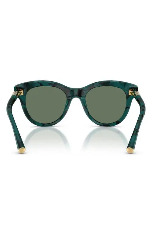 Dolce & Gabbana 52mm Phantos Sunglasses - Pearl Havana/dark Green