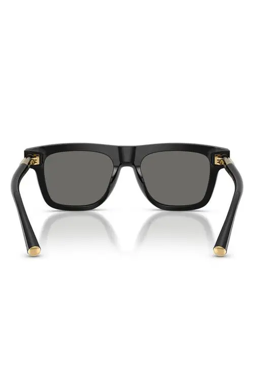 Dolce & Gabbana 52mm Square Sunglasses - Black/grey