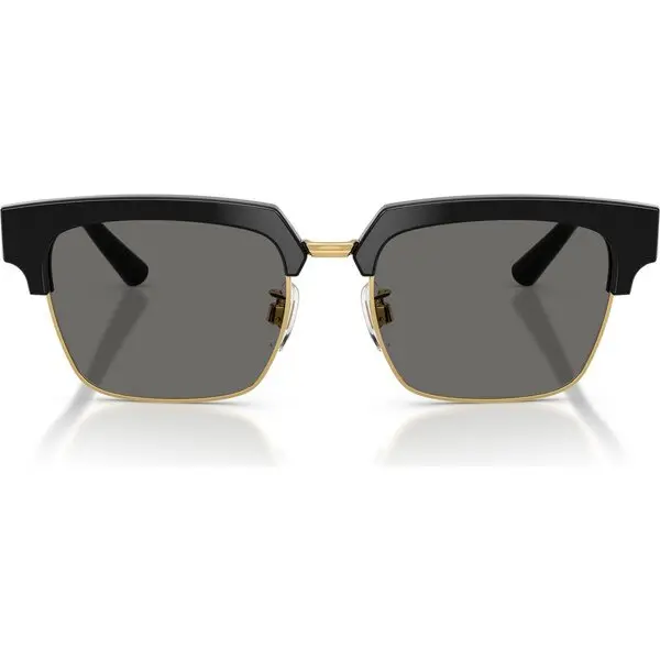 Dolce & Gabbana 54mm Square Sunglasses - Black/grey