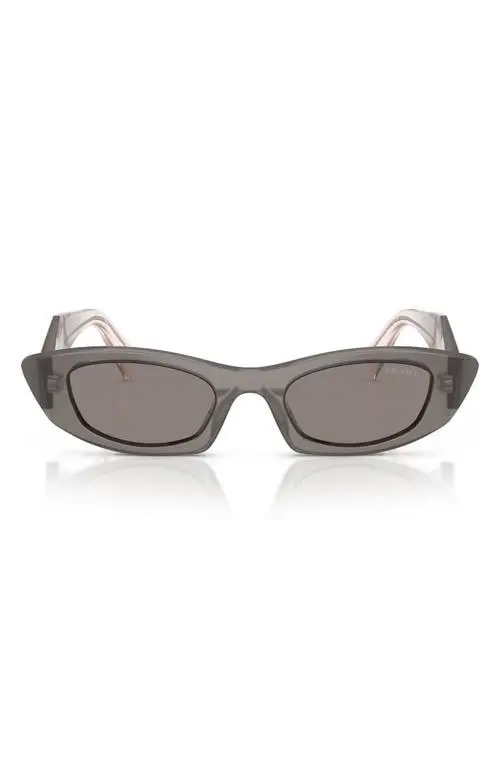 Prada 52mm Oval Sunglasses - Grey/dark Grey
