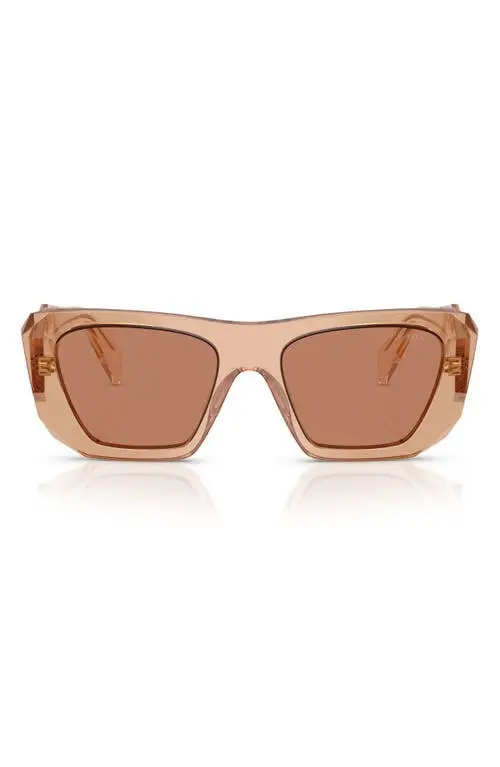 Prada 53mm Square Sunglasses - Chocolate/brown