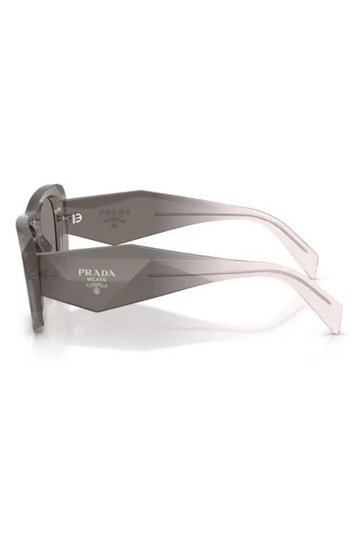 Prada 53mm Square Sunglasses - Grey/dark Grey