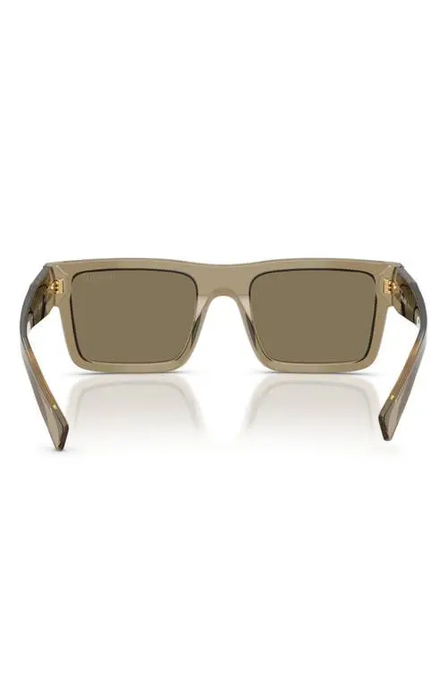 Prada 52mm Rectangular Sunglasses - Terra/terra Bio