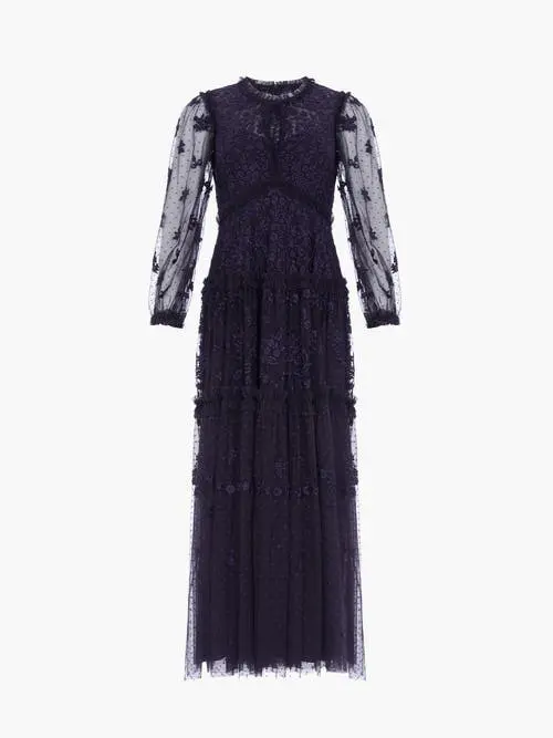 NEEDLE & THREAD Autumn Lace Ankle Gown