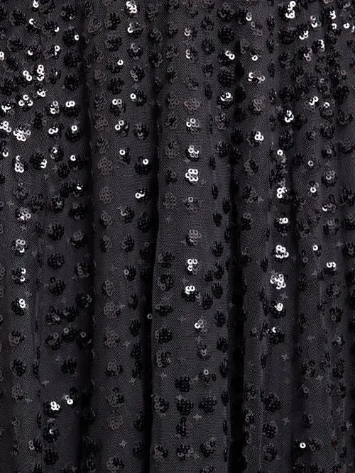 NEEDLE & THREAD Raindrop Cape Ankle Gown - Graphite