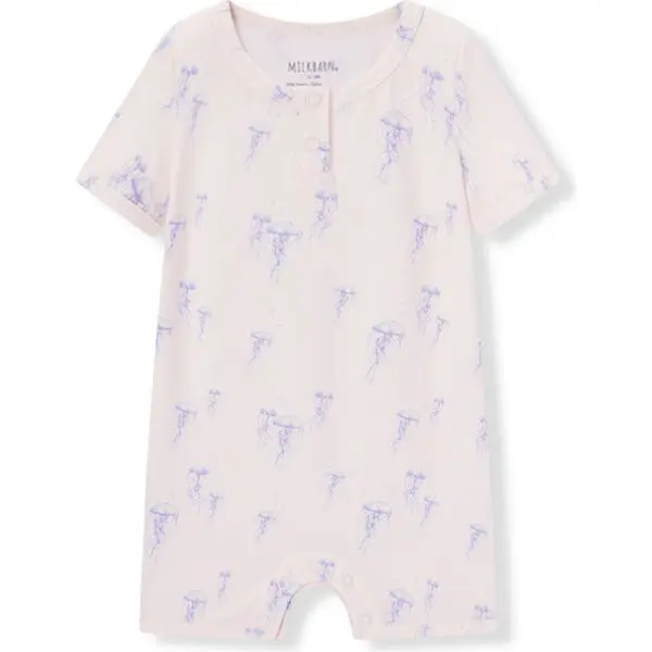 MILKBARN Cotton Stretch Shortall - Sunset Jellyfish