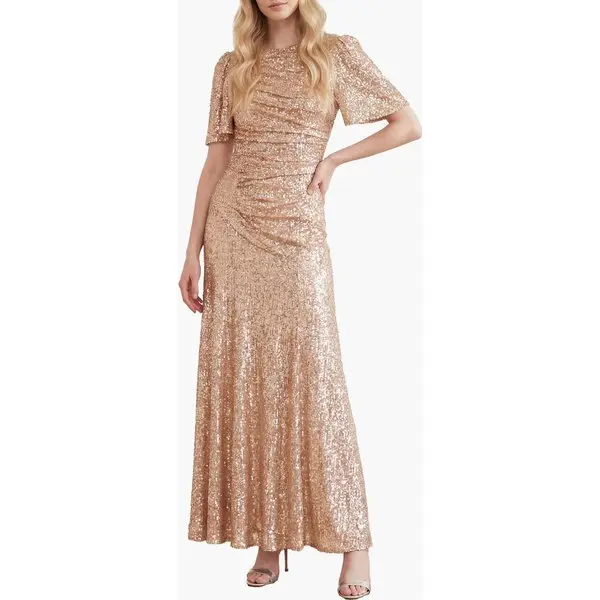NEEDLE & THREAD Valentina Sequin Maxi Dress
