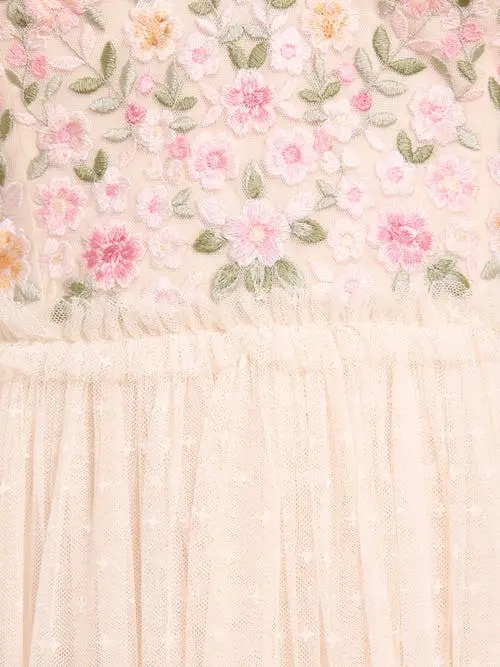 NEEDLE & THREAD Rosie Lace Bodice V-neck Ballerina Gown