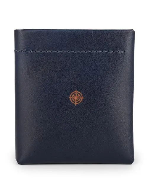 OLD TREND Celosia Genuine Leather Bi Fold Wallet - Navy
