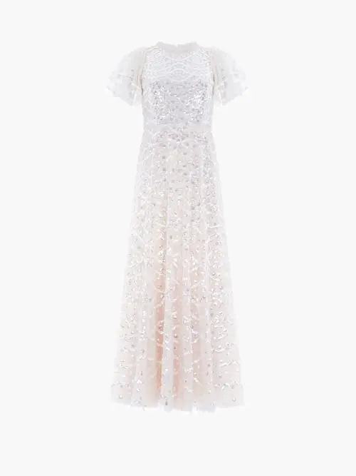 NEEDLE & THREAD Deco Dot Gloss Ankle Gown