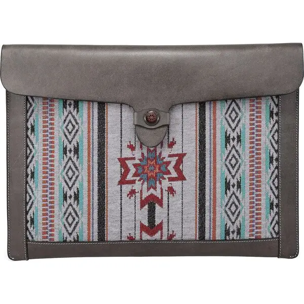 OLD TREND Myrtle Genuine Leather Laptop Sleeve - Grey