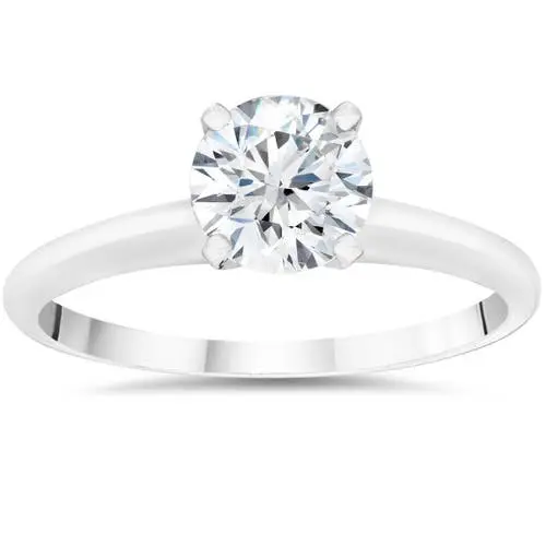 BLISS DIAMOND 1/5ct Lab Grown Diamond Solitaire Ring In 14k Gold - 14k White Gold