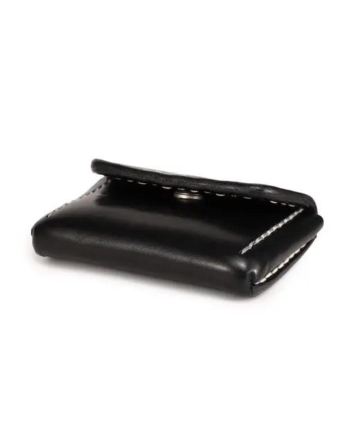 OLD TREND Canna Genuine Leather Compact Card Holder - Black