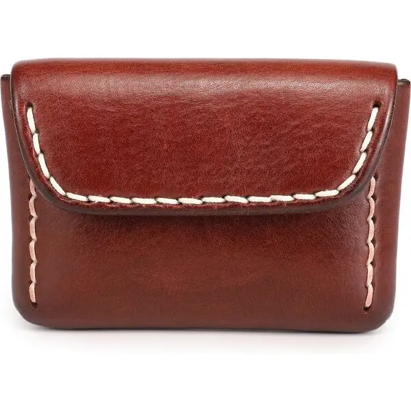 OLD TREND Canna Genuine Leather Compact Card Holder - Brown