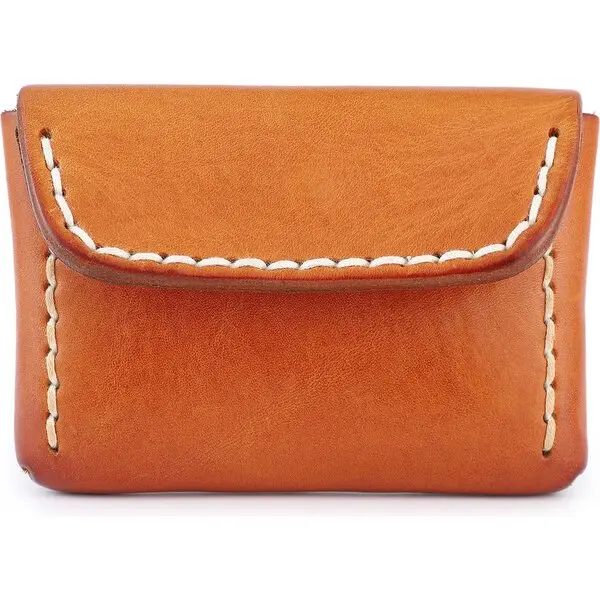 OLD TREND Canna Genuine Leather Compact Card Holder - Caramel