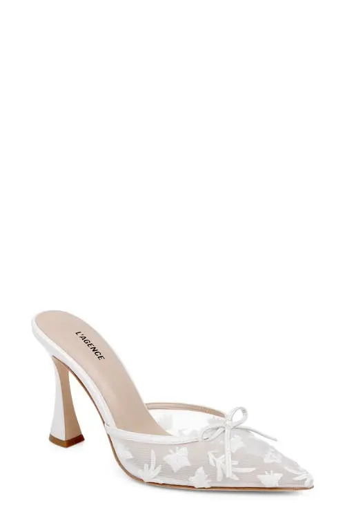 L'Agence Prasad Pointed Toe Mule - Ecru
