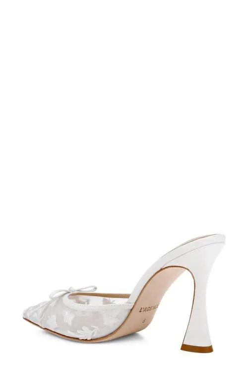 L'Agence Prasad Pointed Toe Mule - Ecru