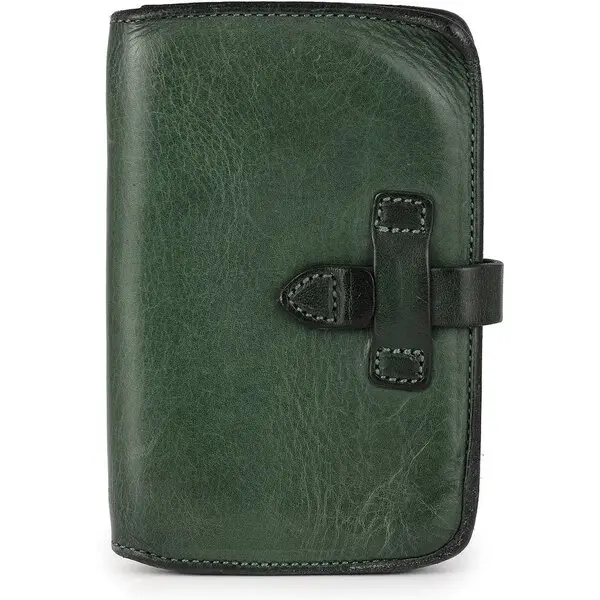 OLD TREND Leeds Genuine Leather Bifold Passport Holder - Kale