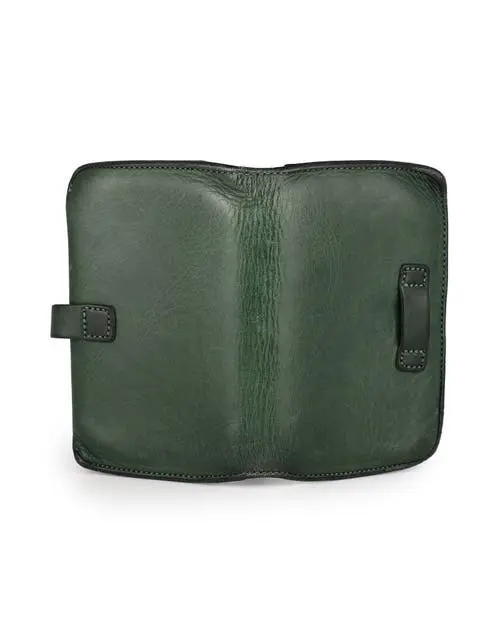 OLD TREND Leeds Genuine Leather Bifold Passport Holder - Kale
