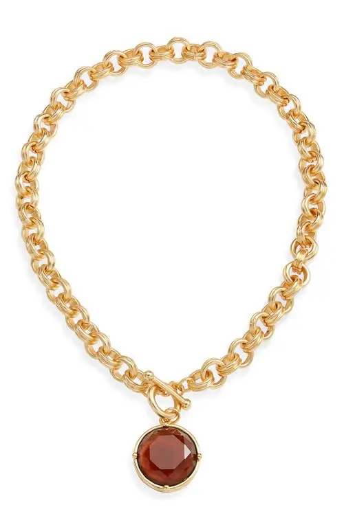 KARINE SULTAN Pendant Chain Necklace - Gold