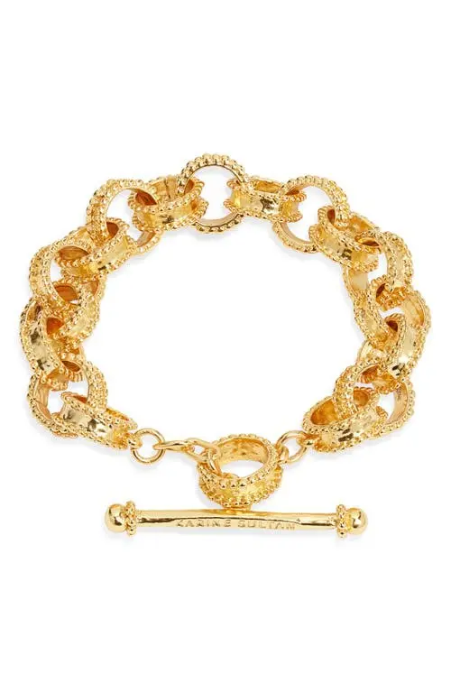 KARINE SULTAN Dotty Link Bracelet - Gold