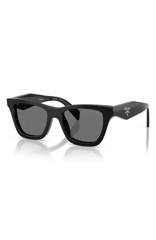 Prada 51mm Polarized Butterfly Sunglasses