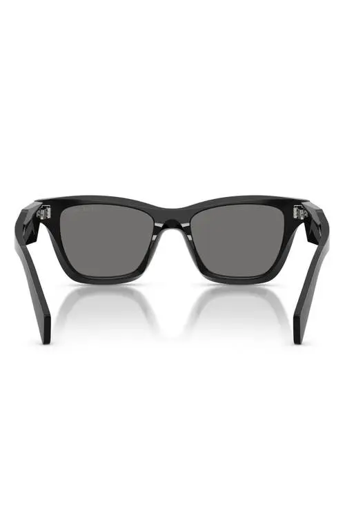 Prada 51mm Polarized Butterfly Sunglasses