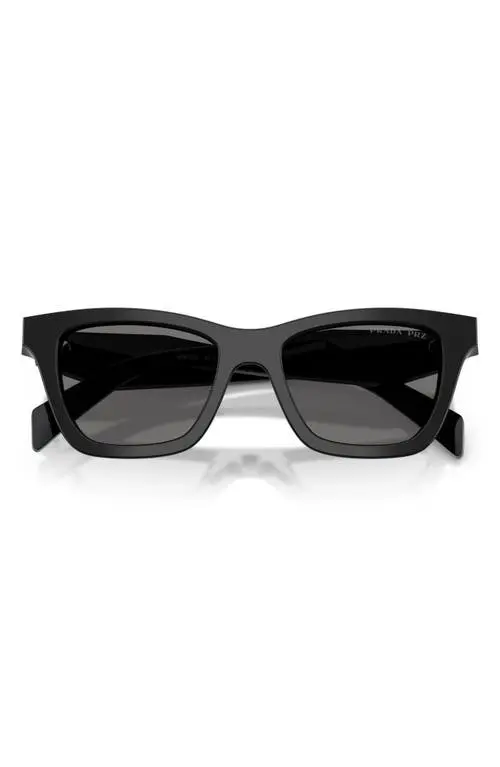 Prada 51mm Polarized Butterfly Sunglasses