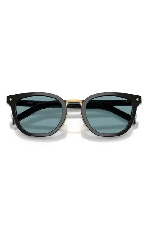 Prada 49mm Polarized Cat Eye Sunglasses
