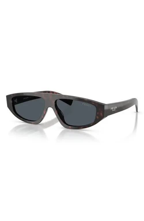 Prada 57mm Irregular Sunglasses
