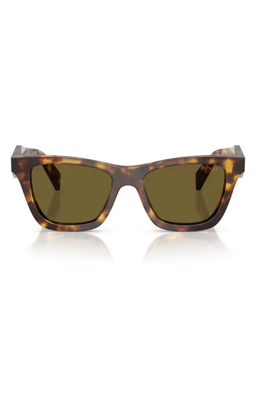 Prada 51mm Butterfly Sunglasses - Honey Tortoise/dark Brown