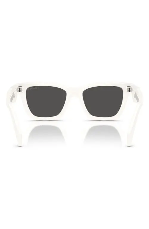 Prada 51mm Butterfly Sunglasses - Talc/dark Grey