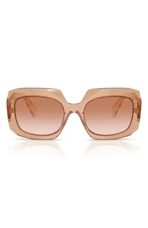 Prada 54mm Square Sunglasses - Chocolate/brown Gradient