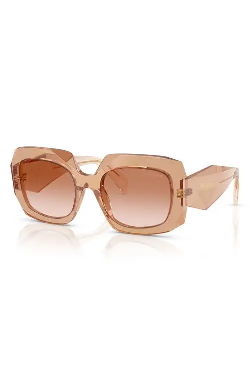 Prada 54mm Square Sunglasses - Chocolate/brown Gradient