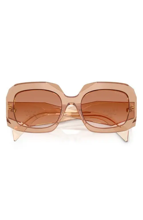 Prada 54mm Square Sunglasses - Chocolate/brown Gradient