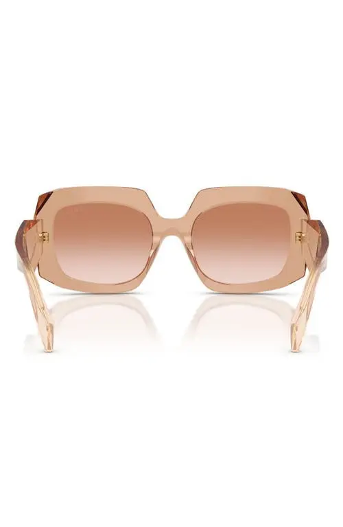 Prada 54mm Square Sunglasses - Chocolate/brown Gradient