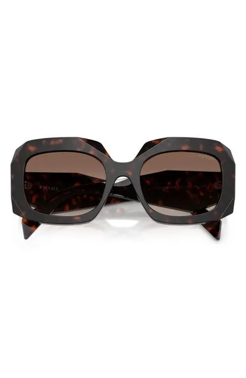 Prada 54mm Square Sunglasses - Root Tortoise/brown Gradient