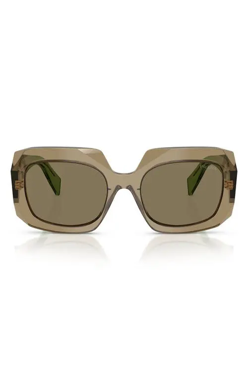 Prada 54mm Square Sunglasses - Terra/light Brown