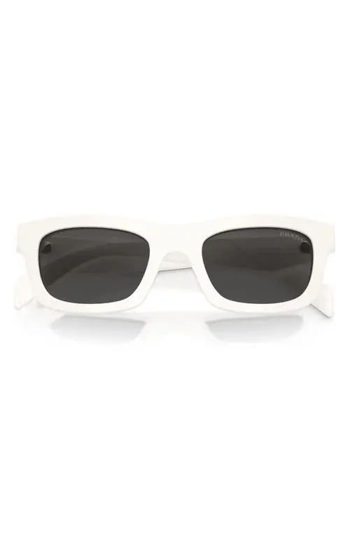 Prada 53mm Pillow Sunglasses - Talc/dark Grey