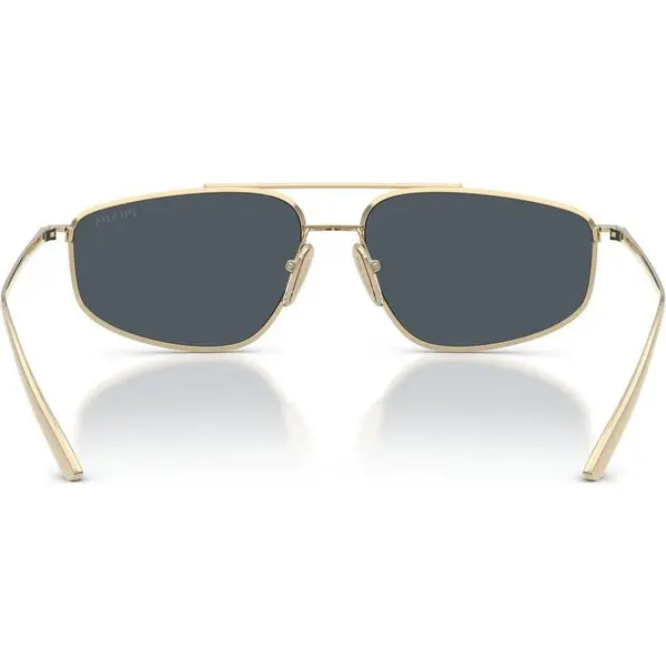 Prada 58mm Pillow Sunglasses - Pale Gold/dark Grey