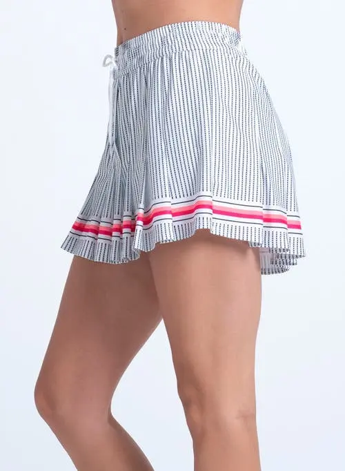 Lucky In Love High Waisted Striped Skirt