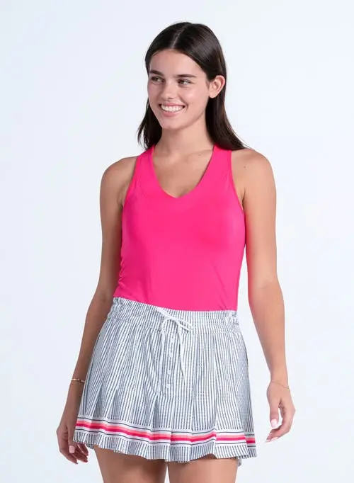Lucky In Love High Waisted Striped Skirt