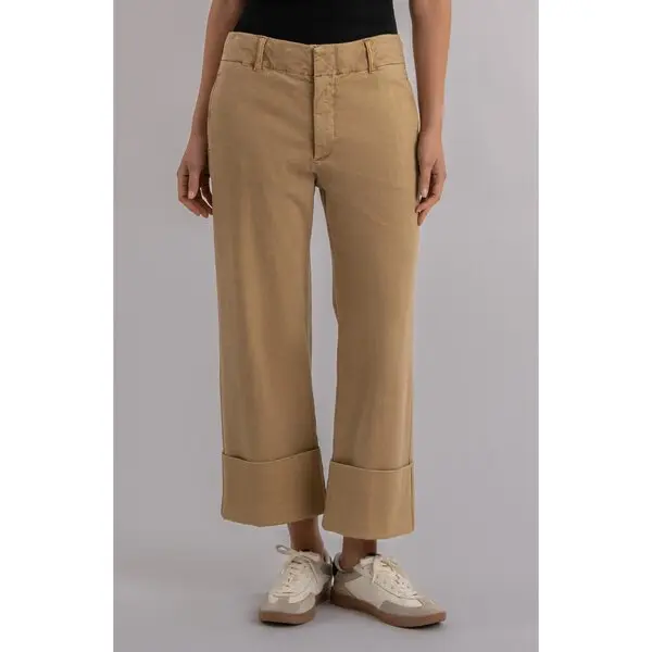 Kut From The Kloth High Waist Straight Leg Twill Pants