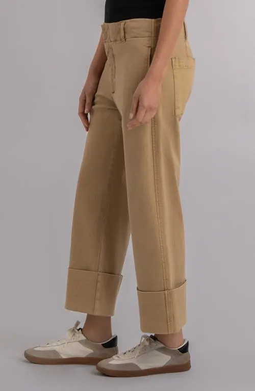 Kut From The Kloth High Waist Straight Leg Twill Pants