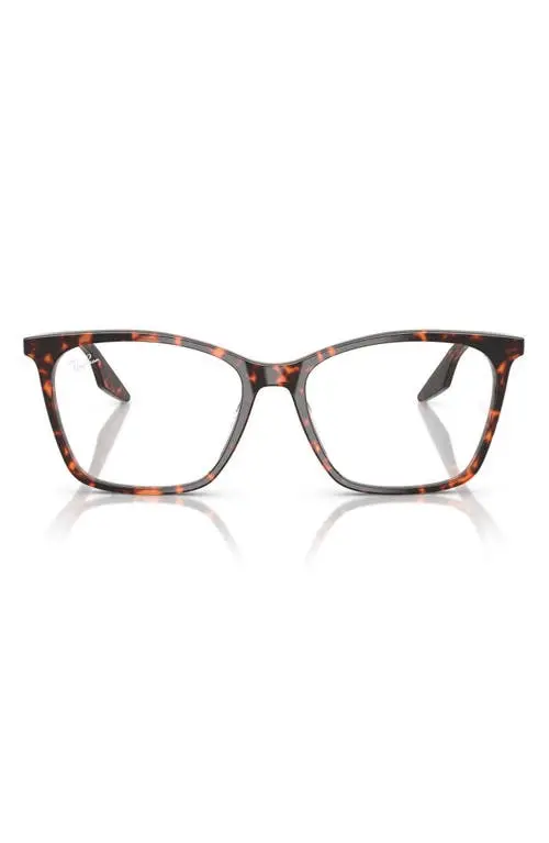 Ray-ban Cat Eye Optical Glasses - Red Havana