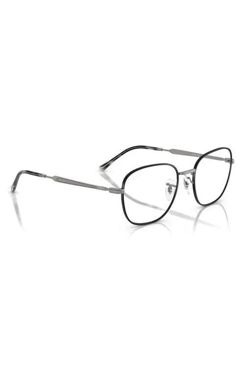Ray-ban 53mm Square Eyeglasses - Gunmetal