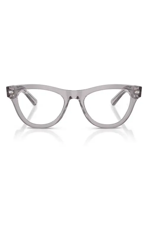 Ray-ban 52mm Cat Eye Optical Glasses - Grey