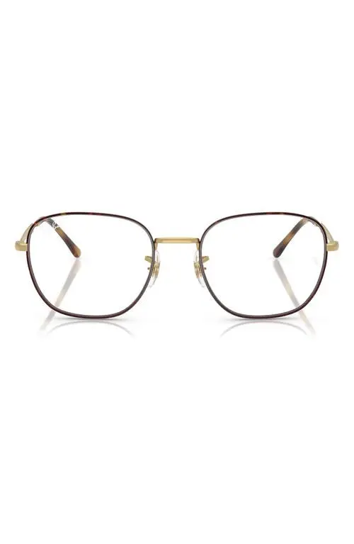 Ray-ban 51mm Square Eyeglasses - Havana