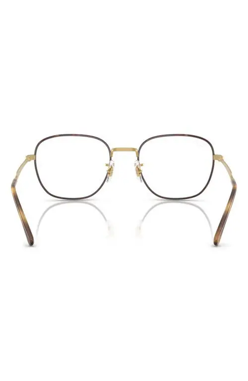 Ray-ban 51mm Square Eyeglasses - Havana