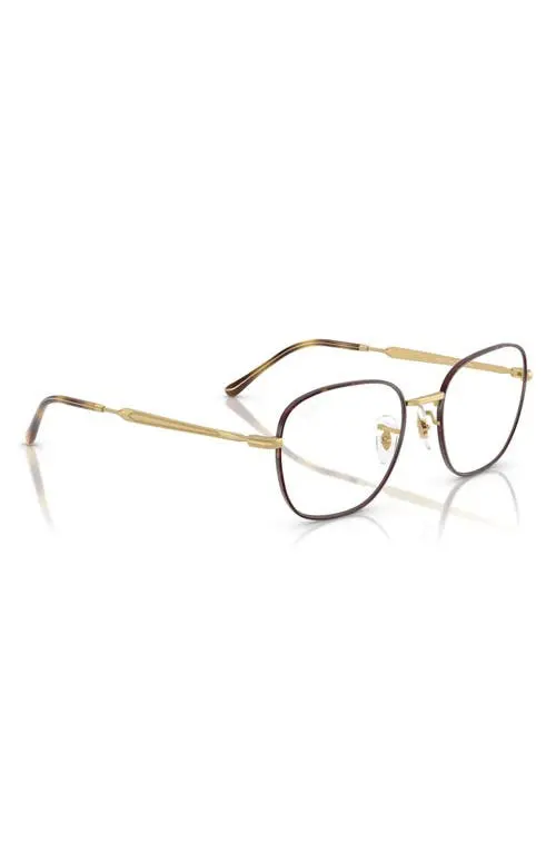Ray-ban 51mm Square Eyeglasses - Havana